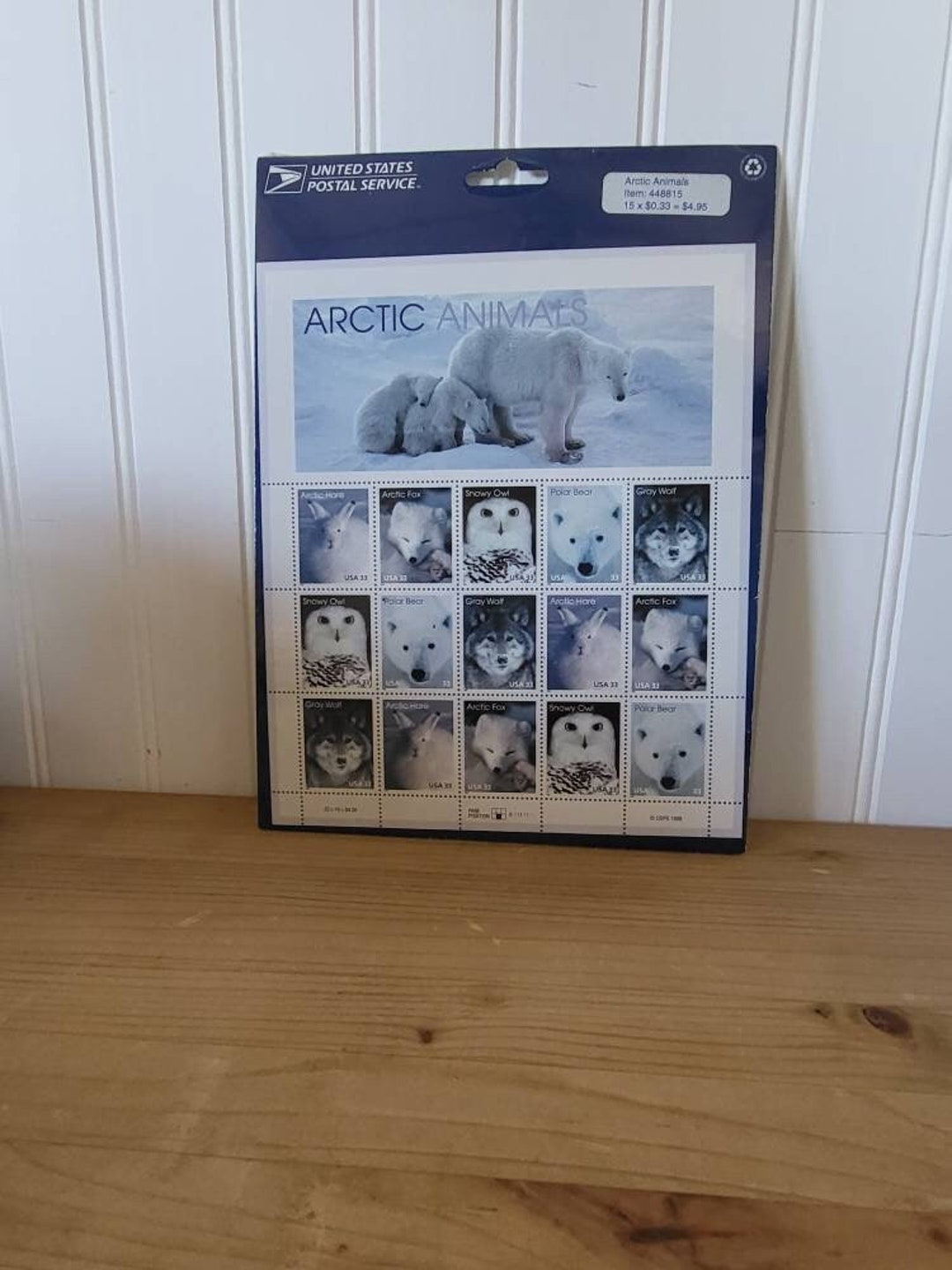Arctic Animals Stamp Sheet, 33 Cent Stamps, US Postal Stamps, Mint ...