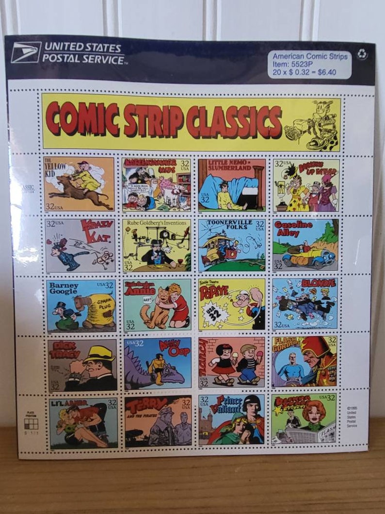 Comic Strip Classics Stamp Sheet US Postal Stamps Gasoline - Etsy