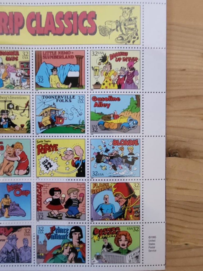 Comic Strip Classics Stamp Sheet US Postal Stamps Gasoline - Etsy