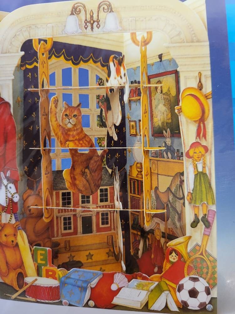 Santoro Graphics Swing Cards, 3D Interactive Cat Greeting Card, Cards ...