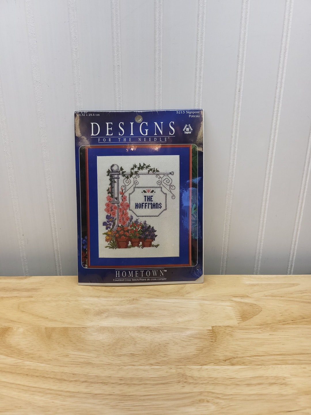Leisure Arts Hometown Counted Cross Stitch Kit, Number 5213 Signpost, 8 ...