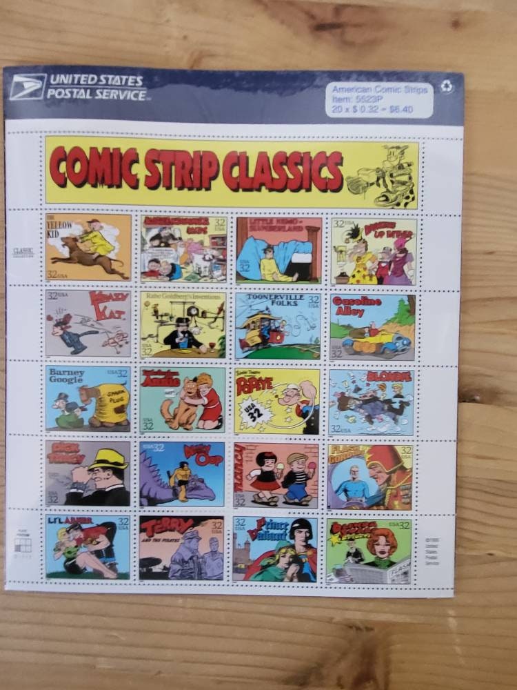 Comic Strip Classics Stamp Sheet US Postal Stamps Gasoline - Etsy