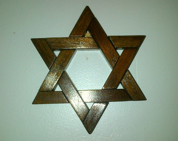 8 Star of David Solid Walnut Wood Walnut Stain Finish in Stock - Etsy