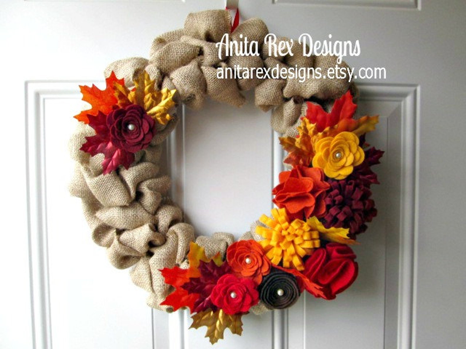 Fall Burlap Wreath Fall Leaf Wreath Autumn Weath Burlap - Etsy
