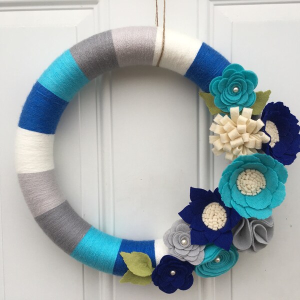 Yarn Wreath - Etsy