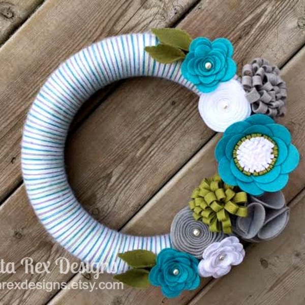 Spring Yarn Wreath - Etsy