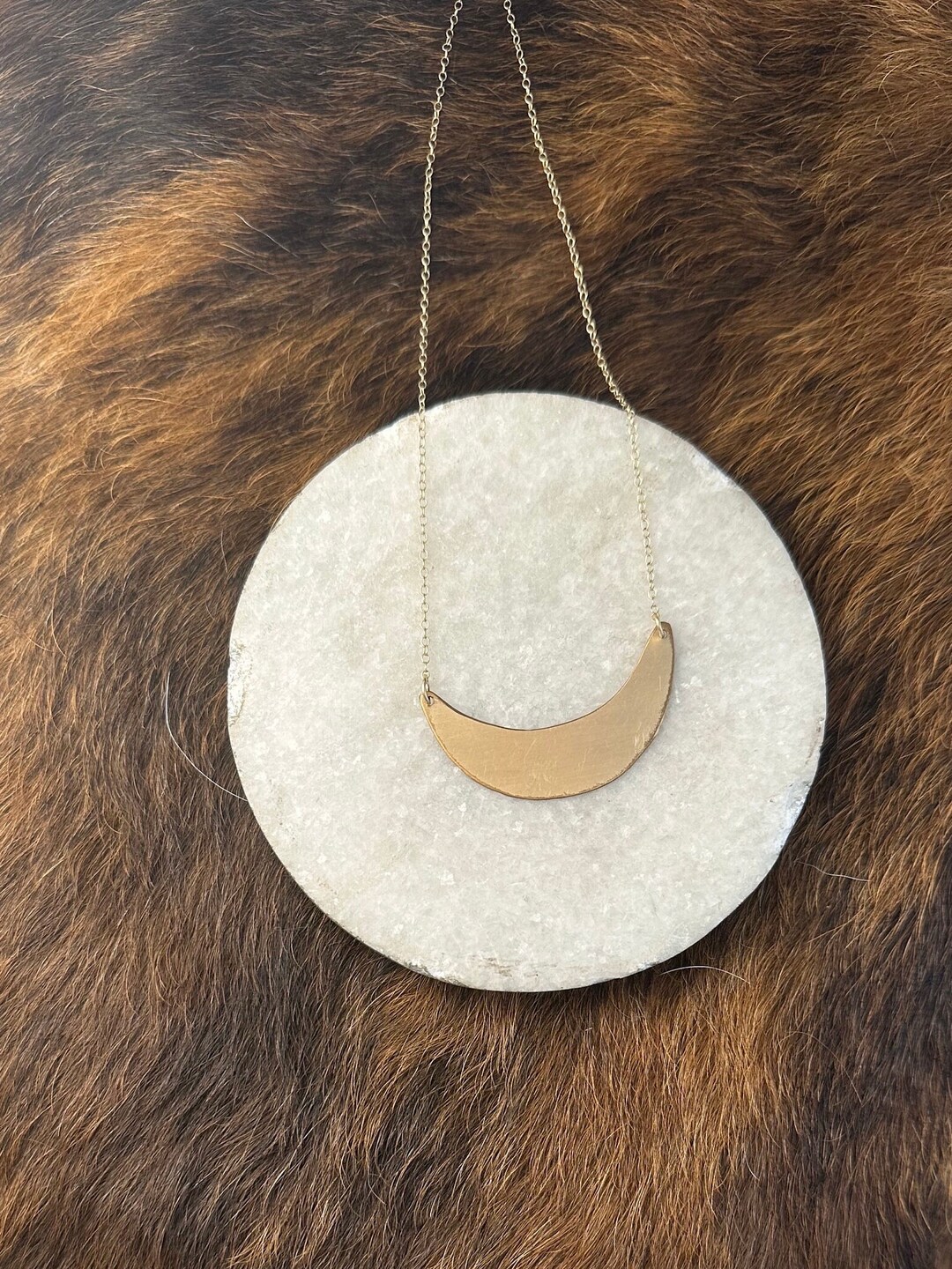 Jodi Necklace, Swooping Arc Shape 18” Length, 14k Gold Fill Metal - Etsy