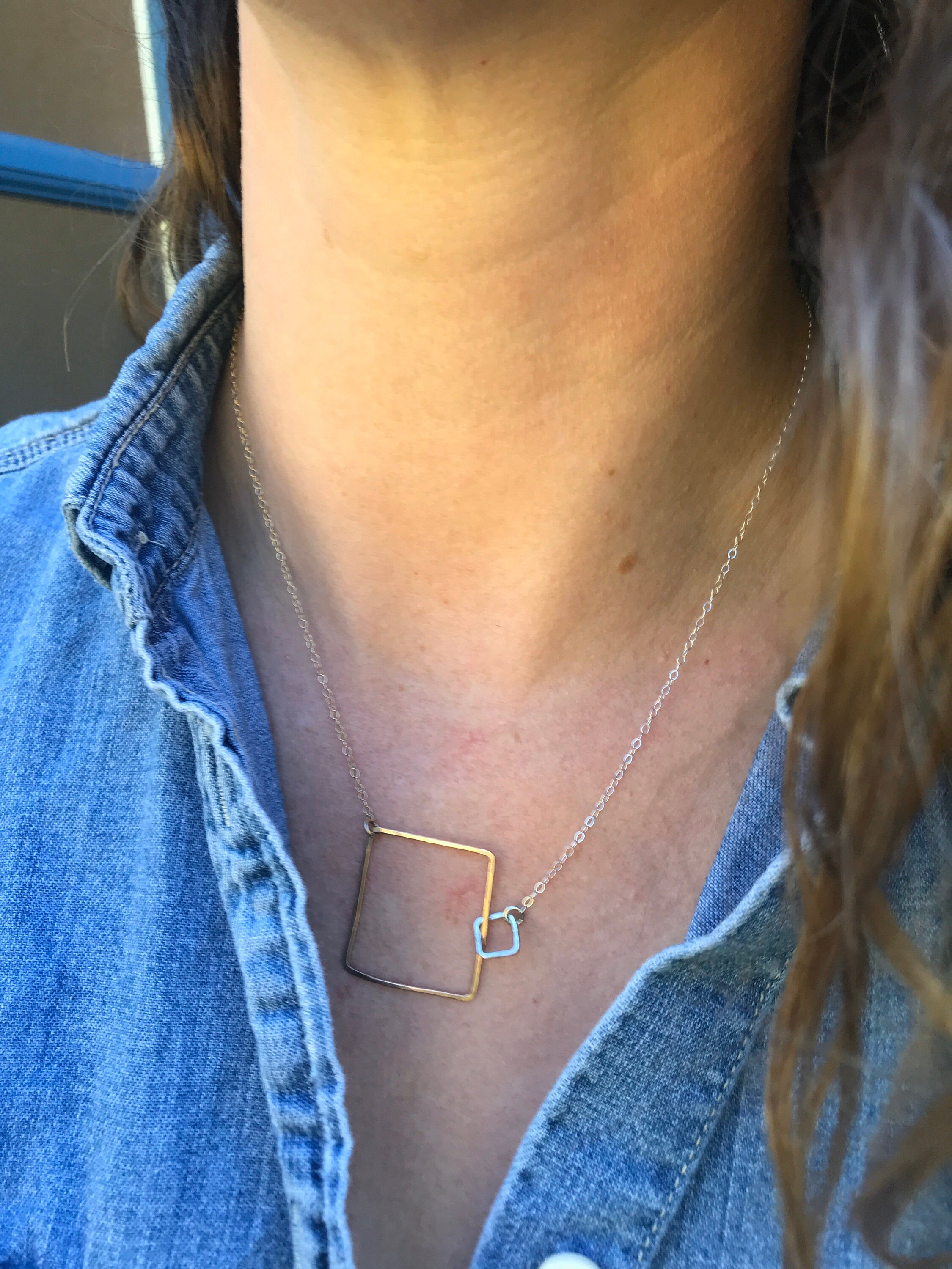 The 20 Lydia necklace is made of a 14k gold fill and a sterling silver ...