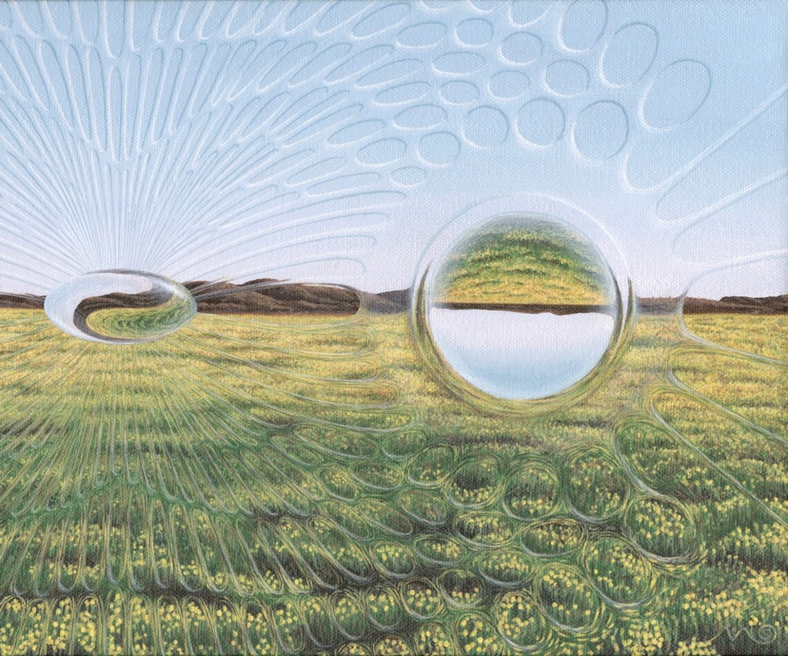 Surreal Art, Biological Inspired Print of Painting like a Memory ...