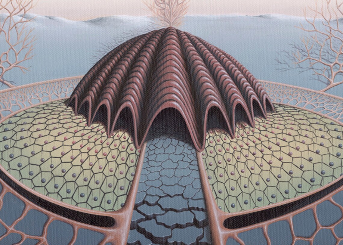 Surreal Art Print, Biological and Scientific Painting. Science Art ...