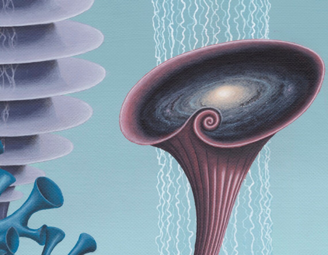 Surreal, Abstract, Biology Fine Art Print of Painting. Science Art ...