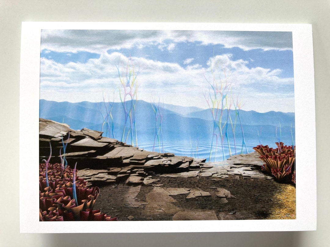 Surreal, 5 X 7 Card of "altered Realism" Painting "perennial Sphere ...
