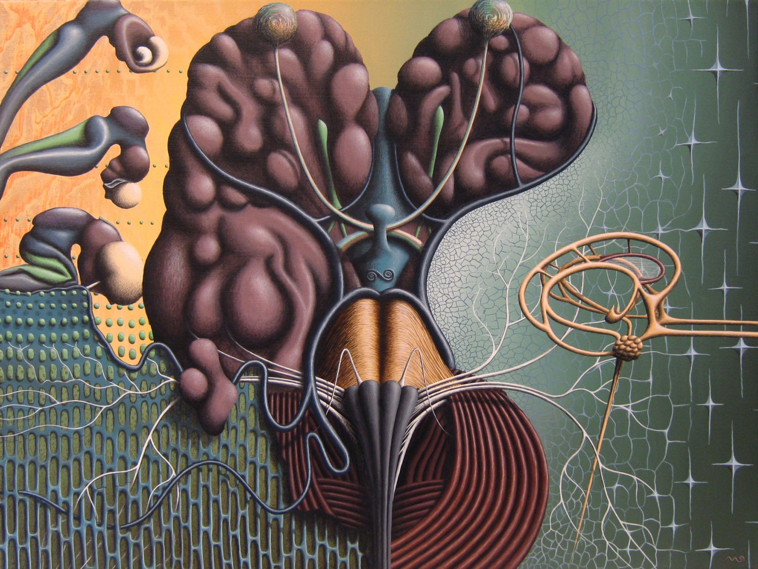 Surreal Abstract Anatomical Art Print. Brain Art Science - Etsy