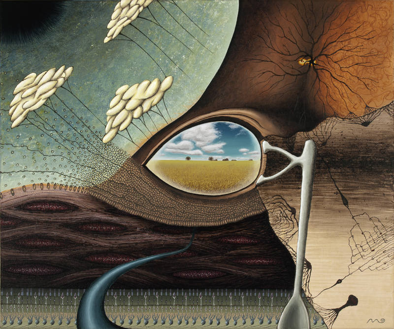 Abstract, Surreal, Anatomical Print of Painting inward Perception of ...