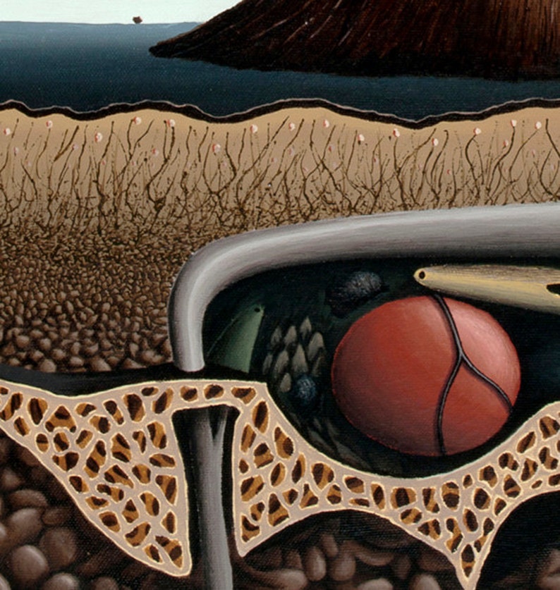 Surreal Art. Anatomical Painting Canvas Wrap Print. Anatomy - Etsy