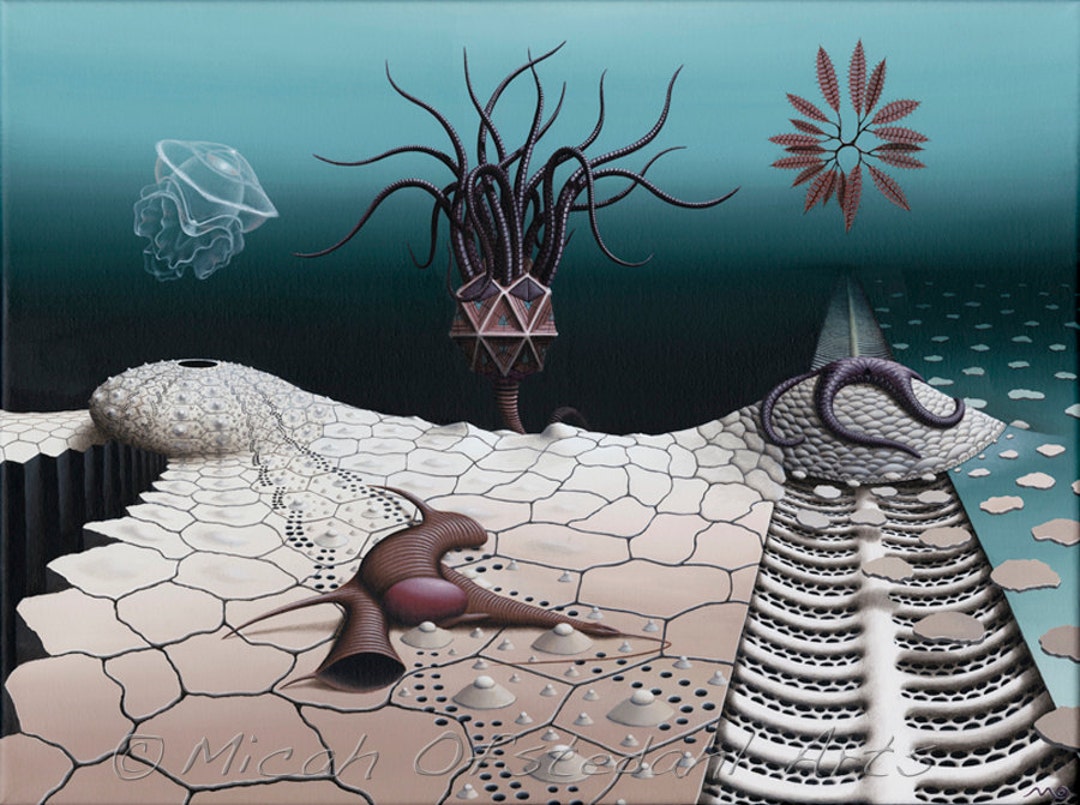 Biological Art. Surreal Art. Fine Art Print of Painting. Surreal ...