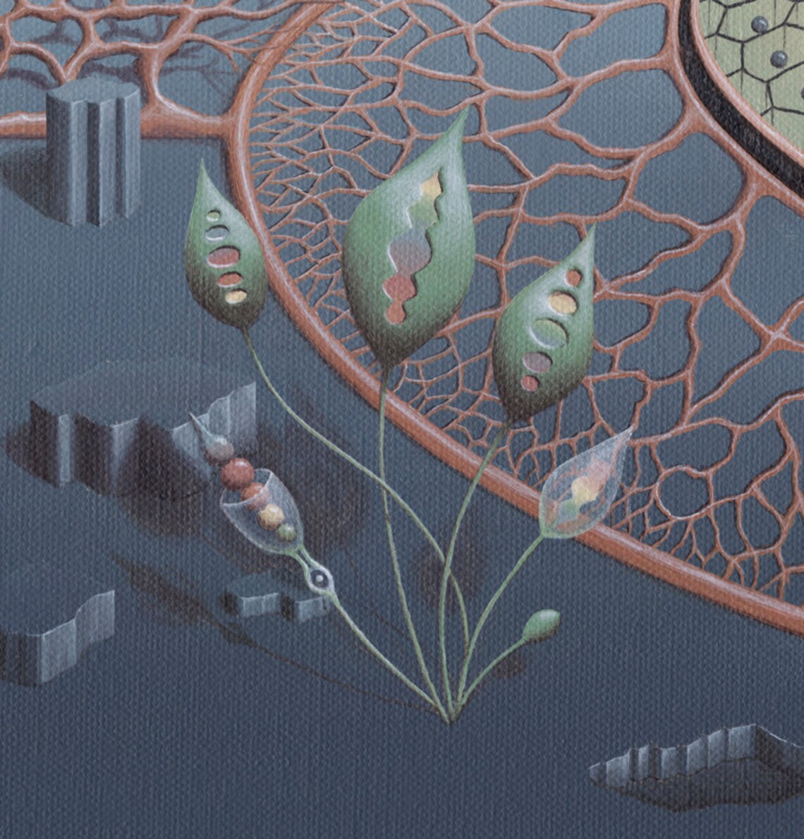 Surreal Art Print, Biological and Scientific Painting. Science Art ...