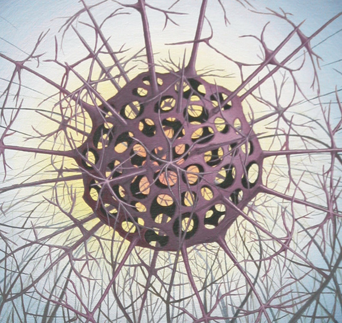 Surreal Art, Biological Fine Art Print of Painting. Surreal Painting ...