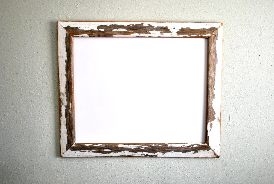 16 X 20 Chippy White Tear Drop Siding Frame, Reclaimed Old Cottage ...