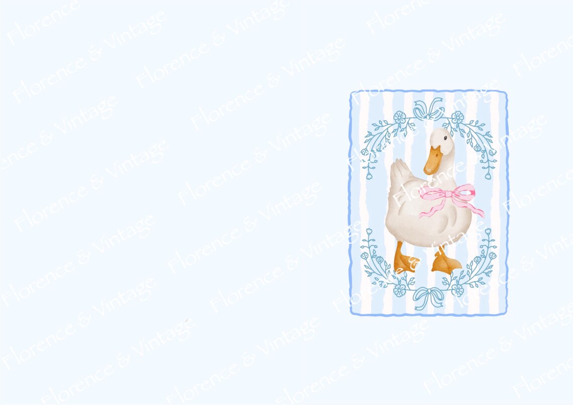 Cottage Core Baby Shower Blank Printable Card Digital Download Cards ...