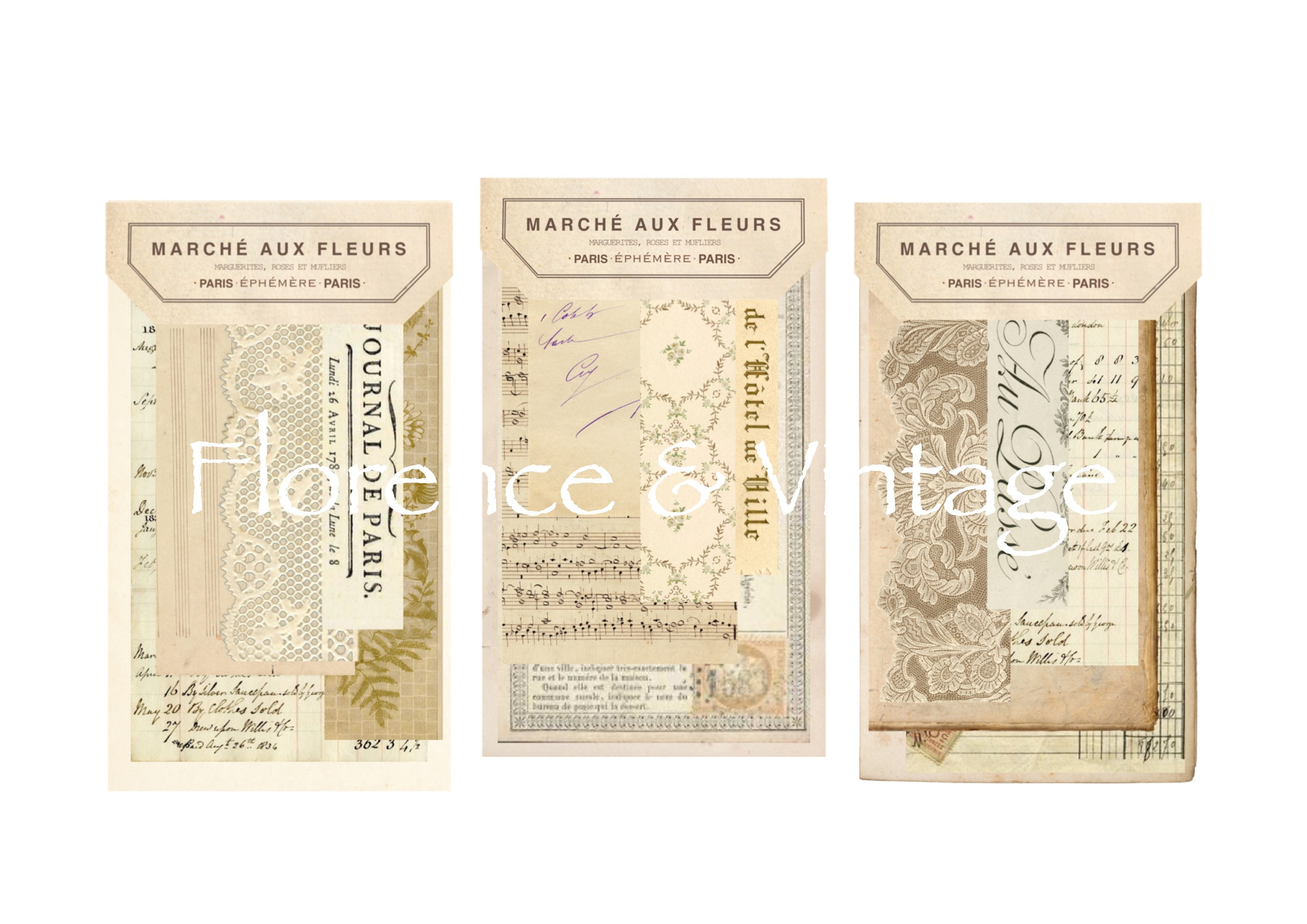 Antique Vintage Inspired Tags Digital Download Junk Journal Supplies - Etsy