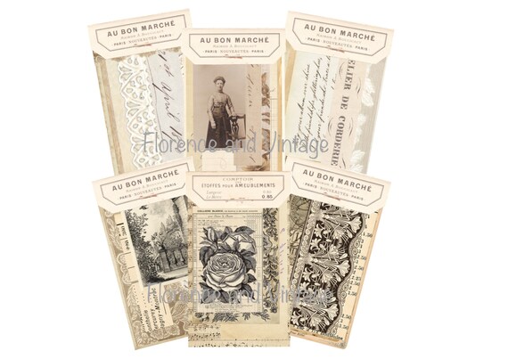 Antique Vintage Inspired Tags Digital Download Junk Journal - Etsy UK
