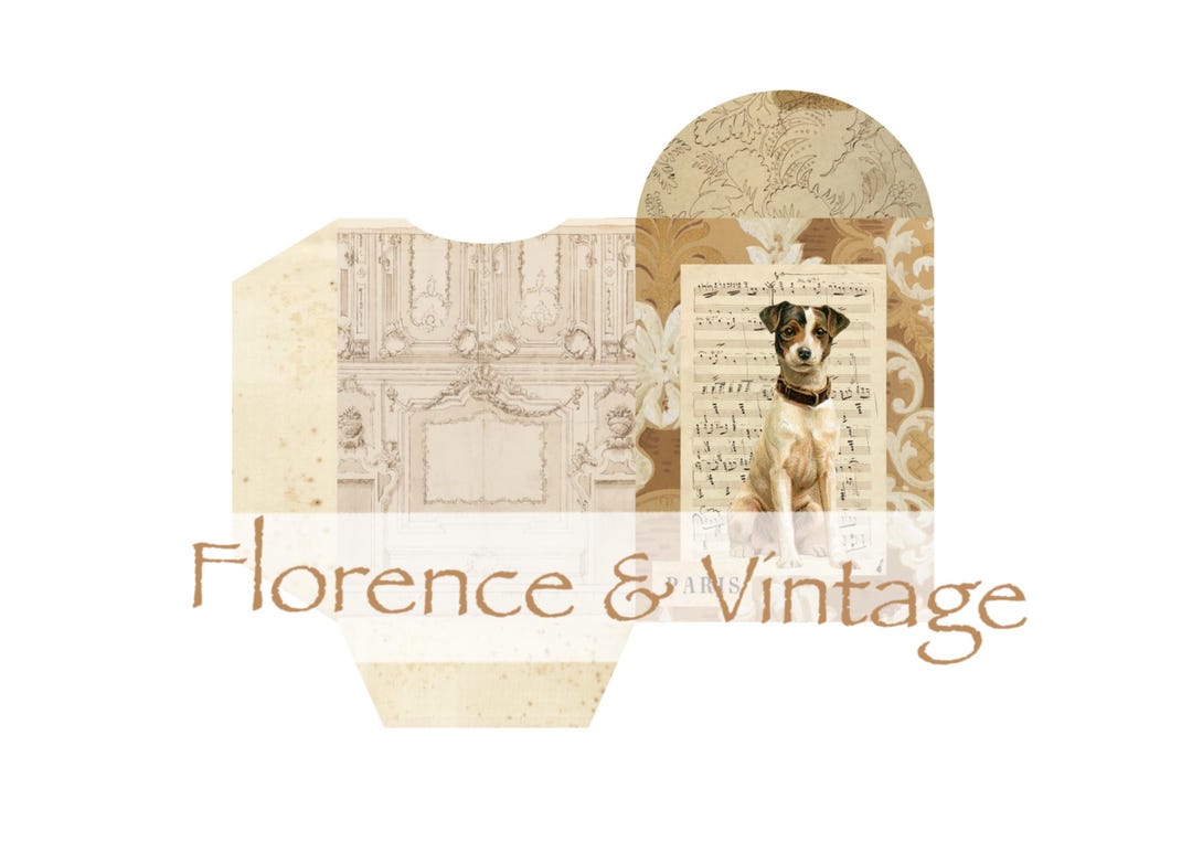 Dog Vintage Ephemera Envelopes Digital Download Junk Journal Supplies ...