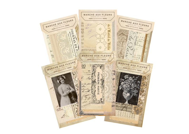 Antique Vintage Inspired Tags Digital Download Junk Journal Supplies - Etsy
