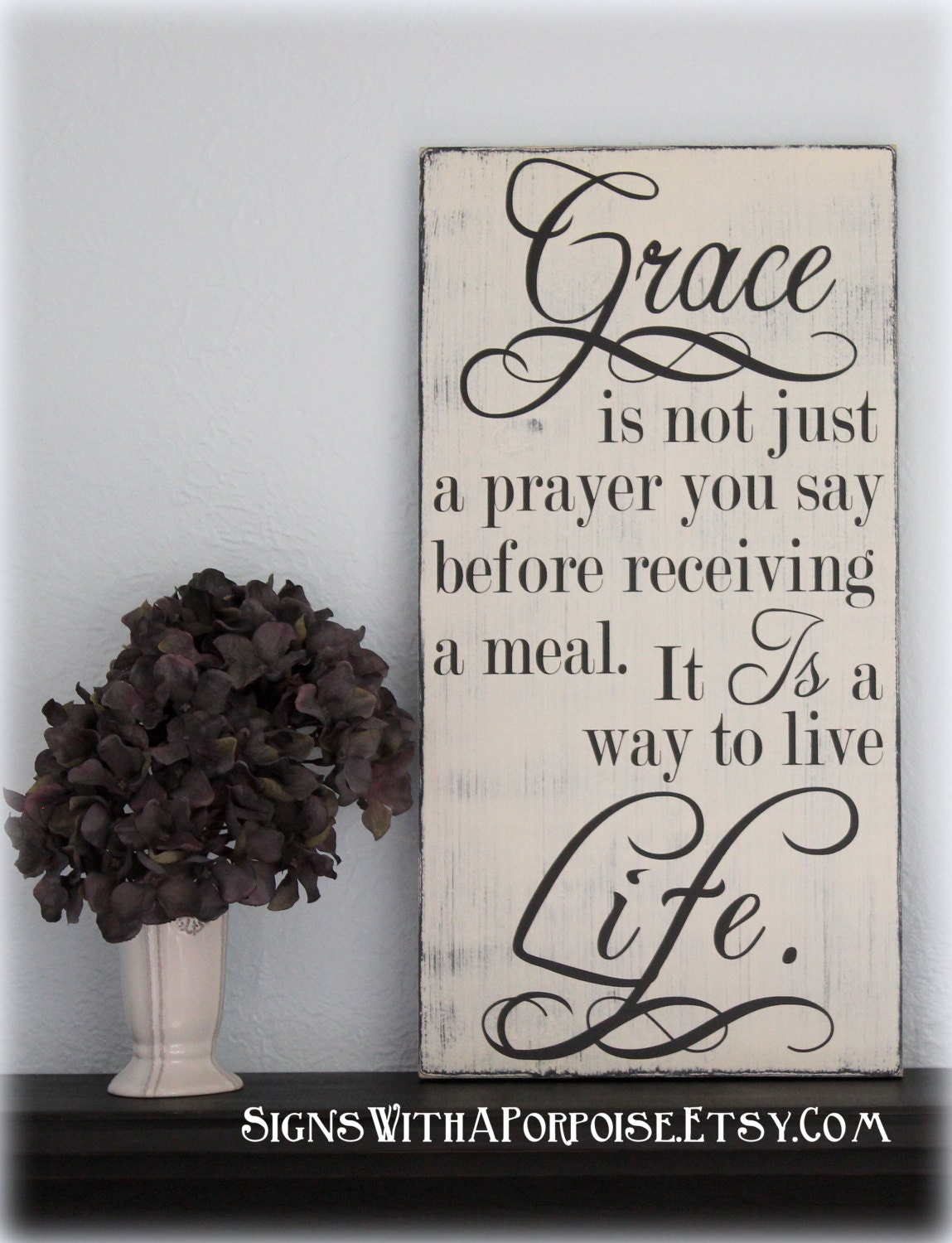 Grace is a Way to Live Life Bible Verse Scripture Hand Painted - Etsy