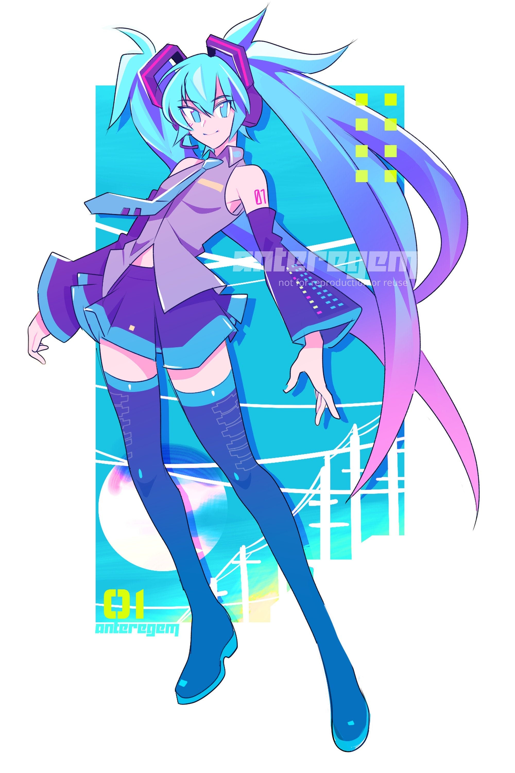 Hatsune Miku Print | Etsy