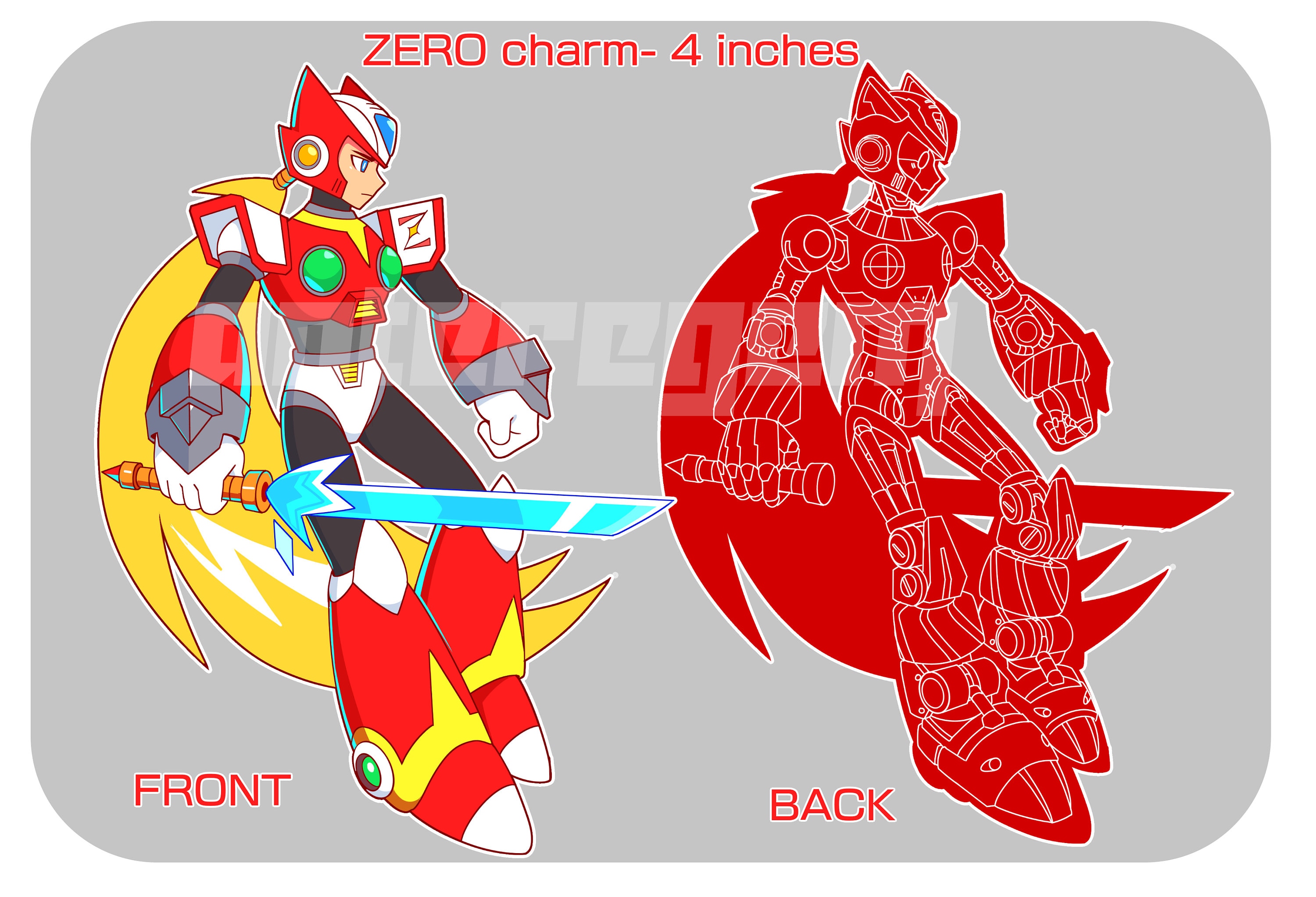 MMX Anatomy Charms Megaman X and Zero - Etsy