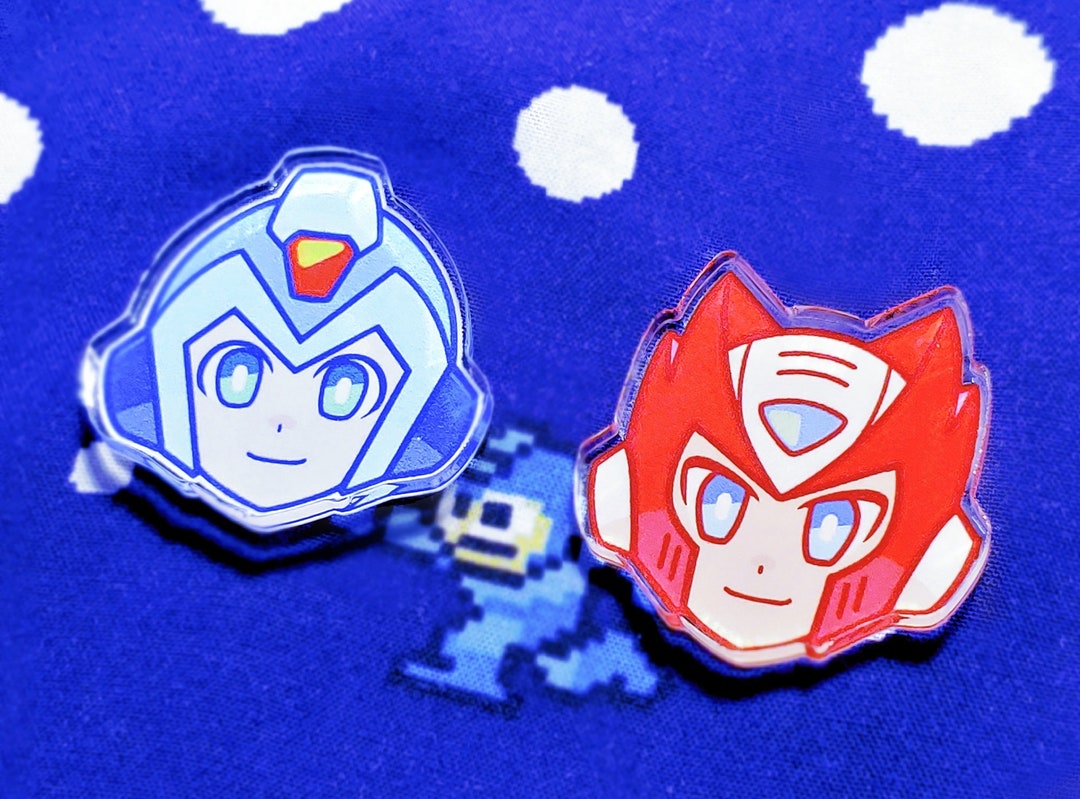 Megaman X and Zero Acrylic Pins - Etsy