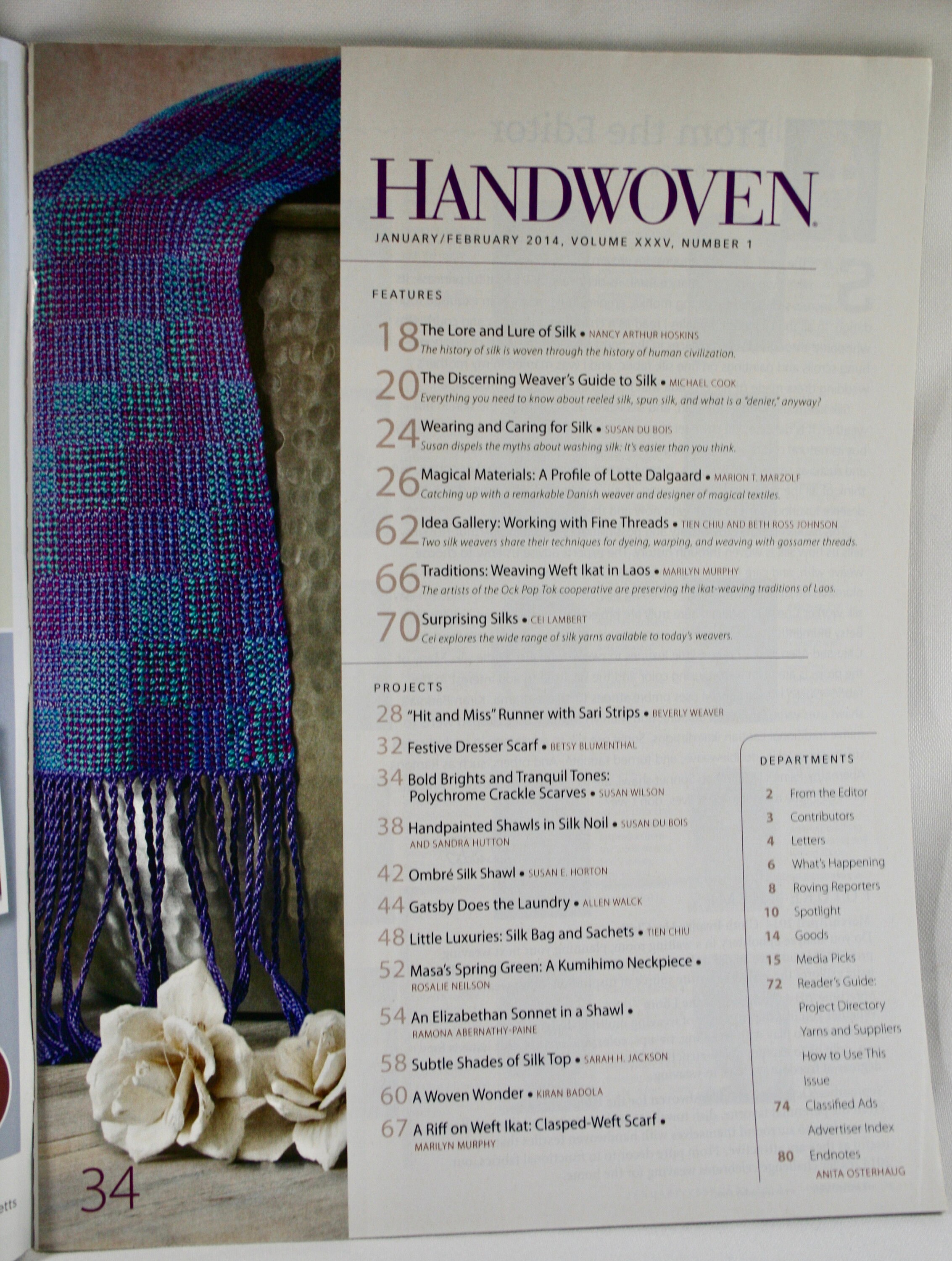 Handwoven Magazine, Jan-feb 2004, Issue 168, - Etsy