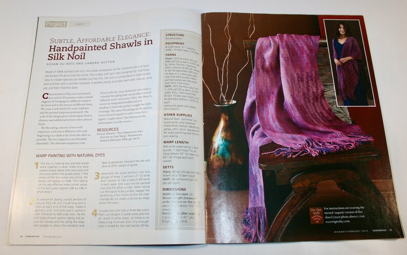 Handwoven Magazine, Jan-feb 2004, Issue 168, - Etsy