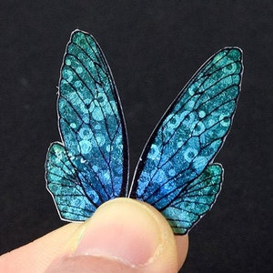 Iridescent Green-blue Fairy Wings for Crafting - Miniature Insect Wings ...