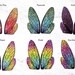 Miniature Fairy Wings for Crafting Colorful Cicada and - Etsy