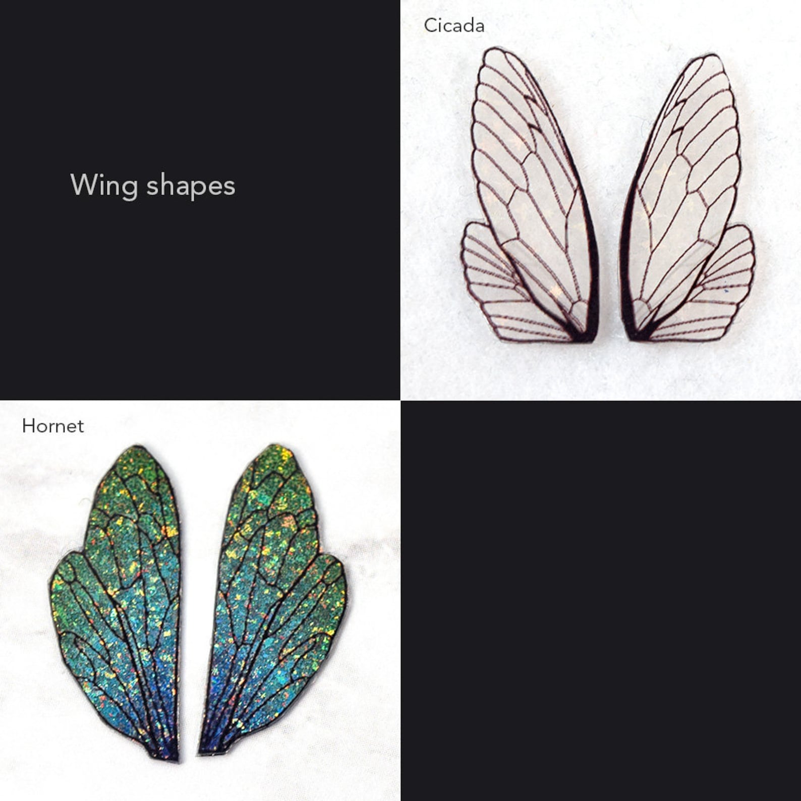 Clear Iridescent Fairy Wings for Crafting - Miniature Insect Wings With ...