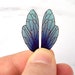 Miniature Fairy Wings for Crafting - Colorful Blue Toned Insect Wings ...