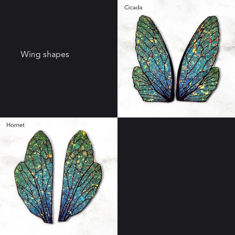 Miniature Fairy Wings for Crafting Colorful Cicada and - Etsy