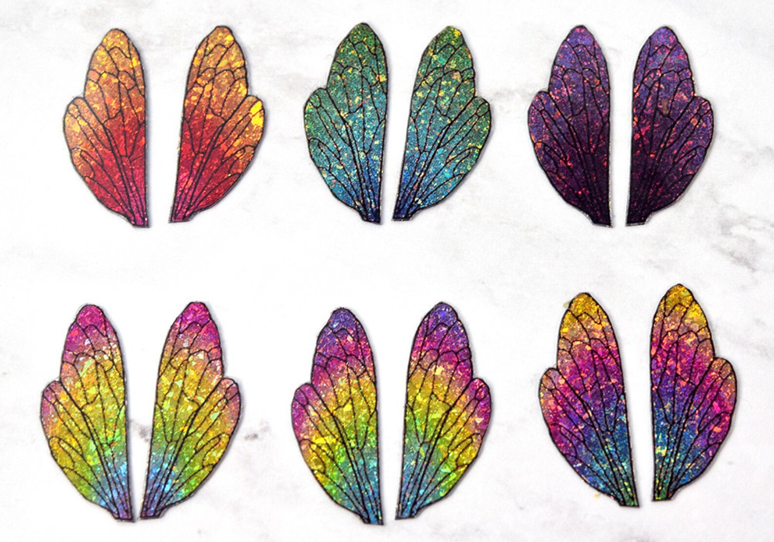 Miniature Fairy Wings for Crafting Colorful Cicada and - Etsy