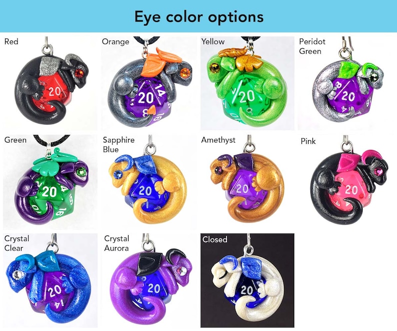 Custom Dice Dragon Earrings: Polymer Clay D&D Jewelry, Pick Your Colors ...