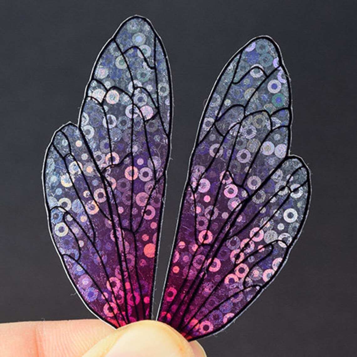 Pink Sugar fairy wings for crafting colorful iridescent | Etsy