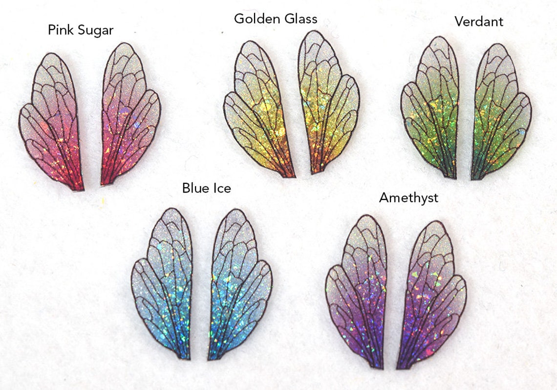 Miniature Fairy Wings for Crafting Colorful Insect Wings | Etsy
