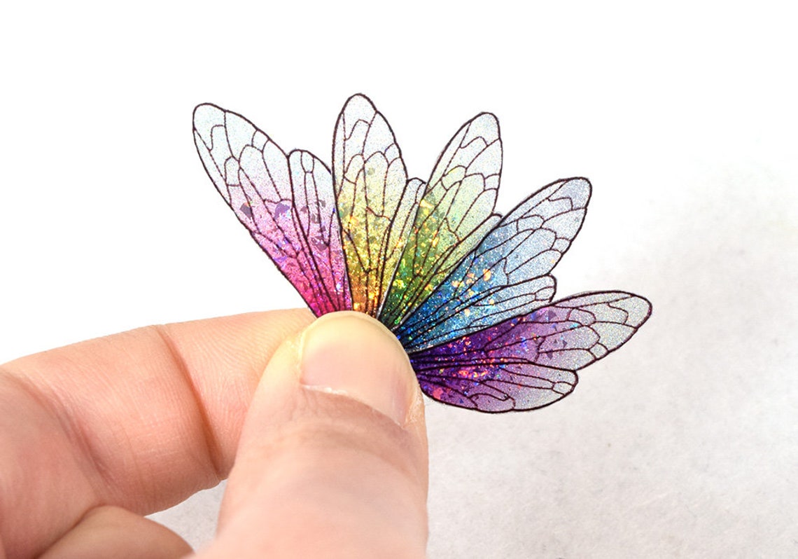 Miniature Fairy Wings for Crafting Colorful Insect Wings | Etsy