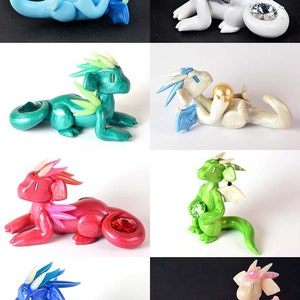 July Birthstone Dragon With Ruby Gem Red Dragon Figurine - Etsy