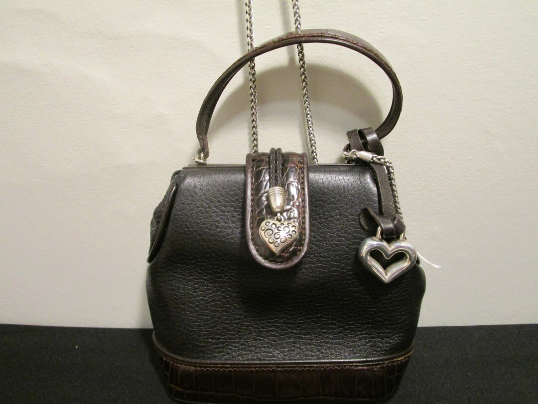 Vintage Brighton Small Handbag W/ Shoulder Chain - Etsy