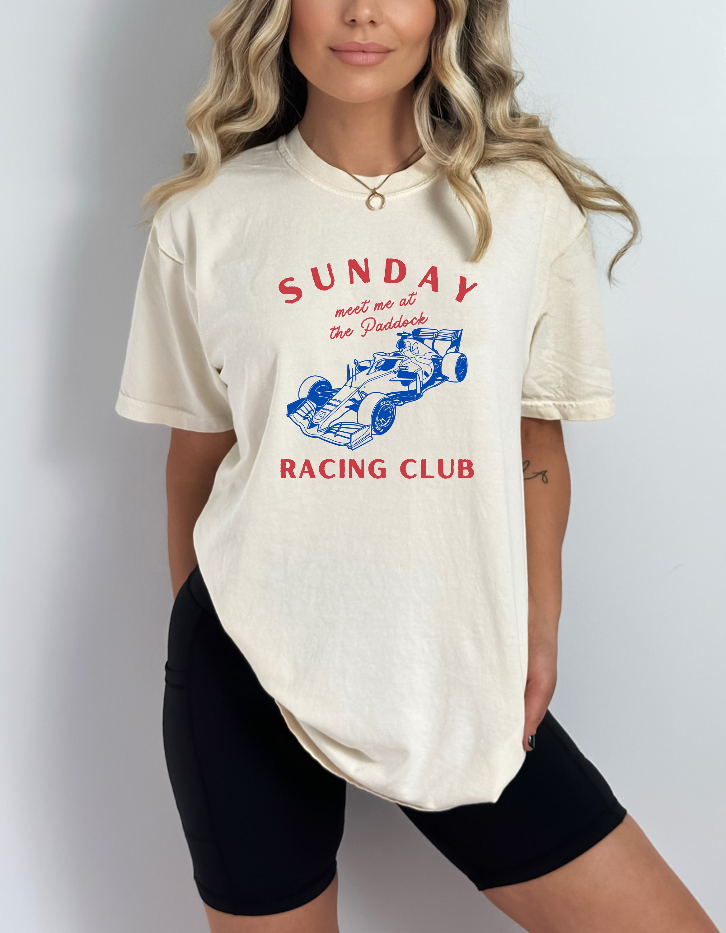 Sunday Racing Club Meet Me at the Paddock F1 Tee | Ivory Comfort Colors ...