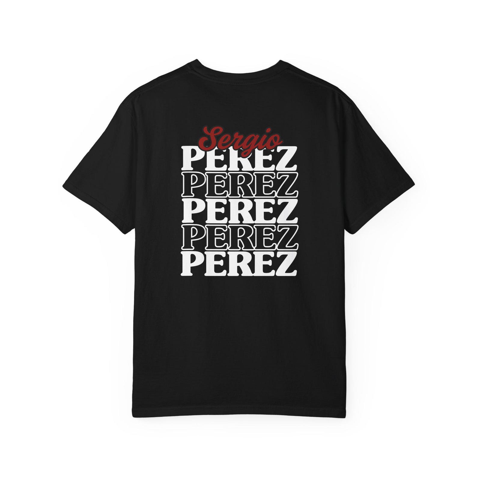 Sergio Perez 11 Cadillac Racing F1 | Black Comfort Colors Tshirt ...