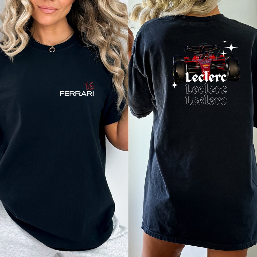 Charles Leclerc Ferrari F1 Tee | Garment-dyed Vintage Style Tshirt ...
