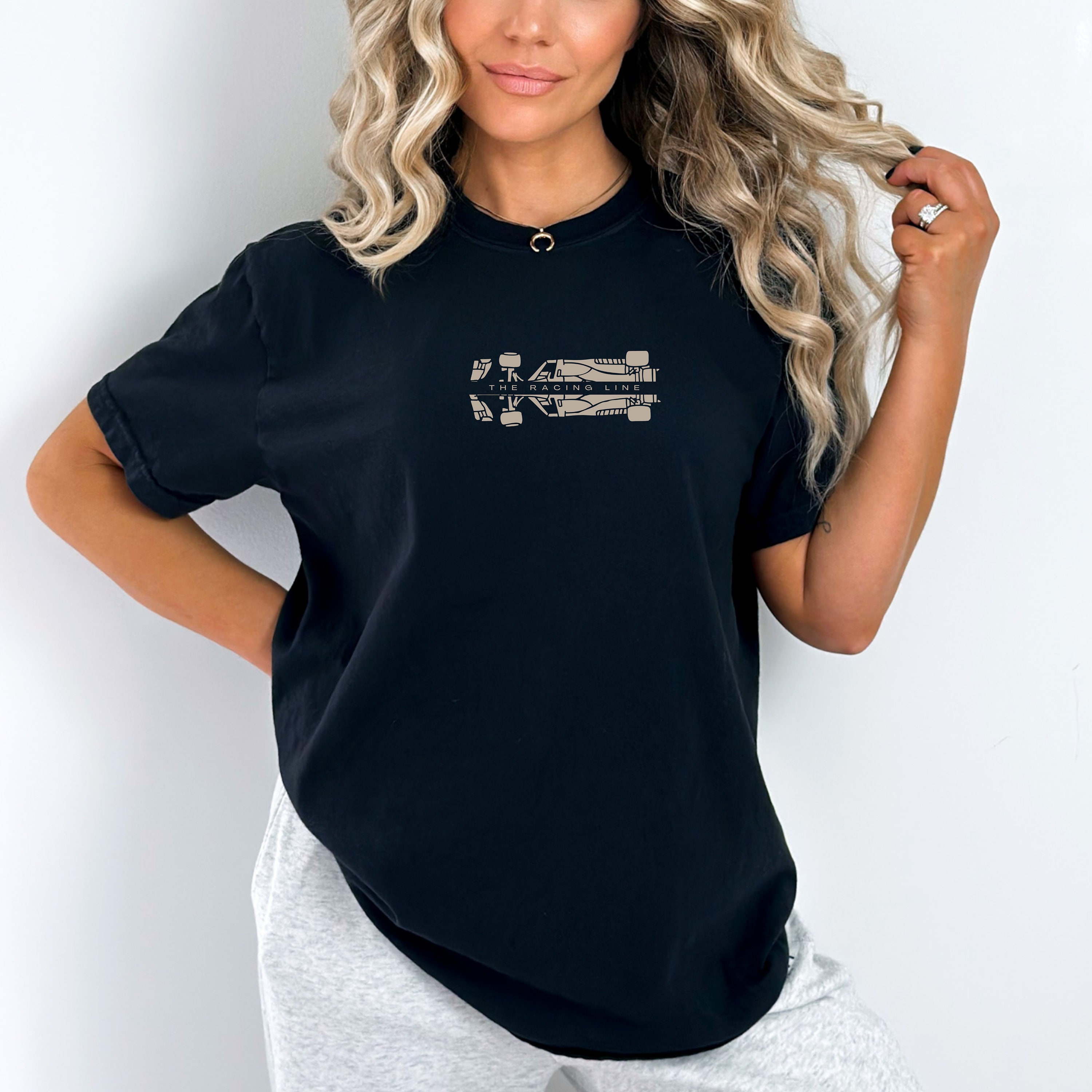 The Racing Line Branded F1 Tee | Garment-dyed Vintage Style Tshirt ...